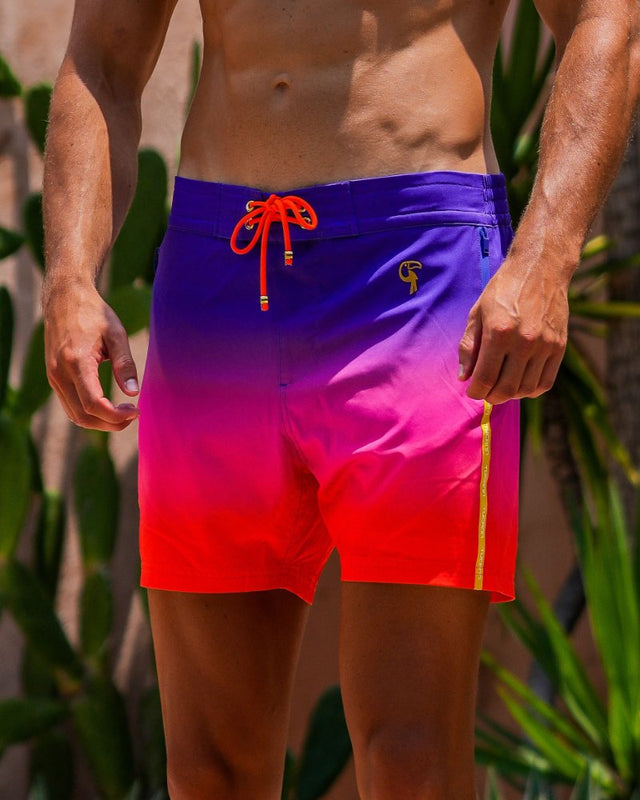 Faded Crimson v2 5" Men's Swim Trunks | Tucann