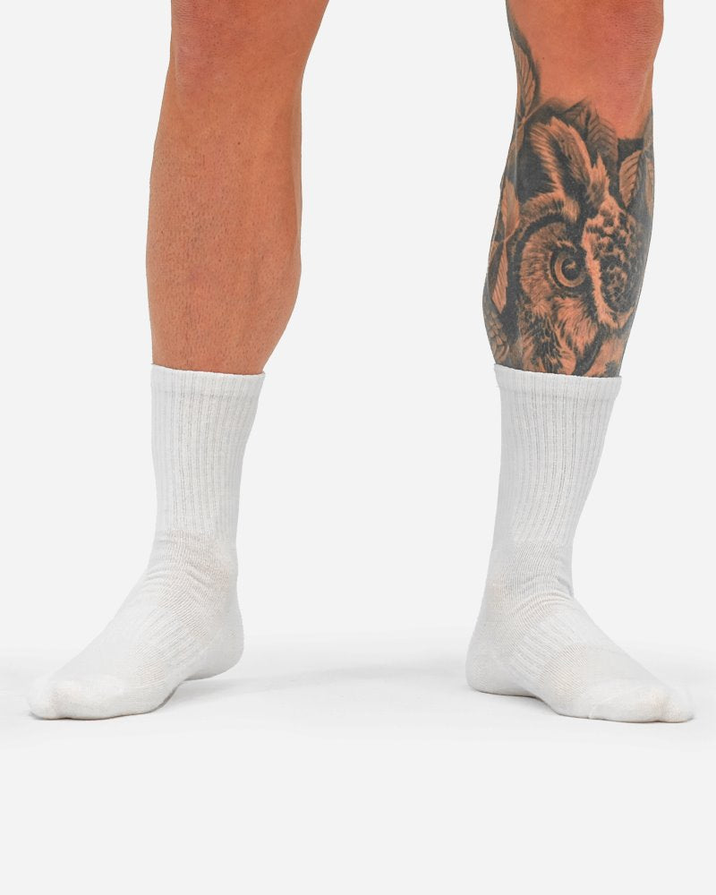 Mid-Rise Socks - White – Tucann